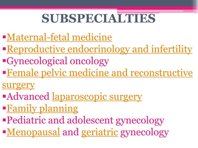 Obstetrics and gynaecology | PPTX | Pregnancy | Reproductive Health