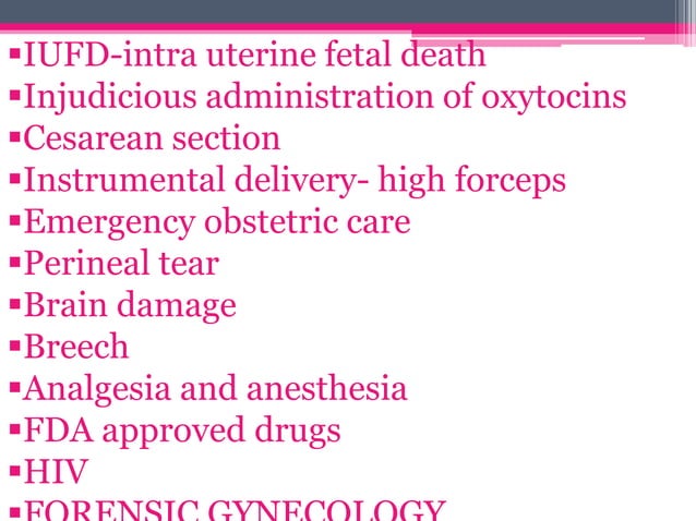 Obstetrics and gynaecology | PPTX | Pregnancy | Reproductive Health