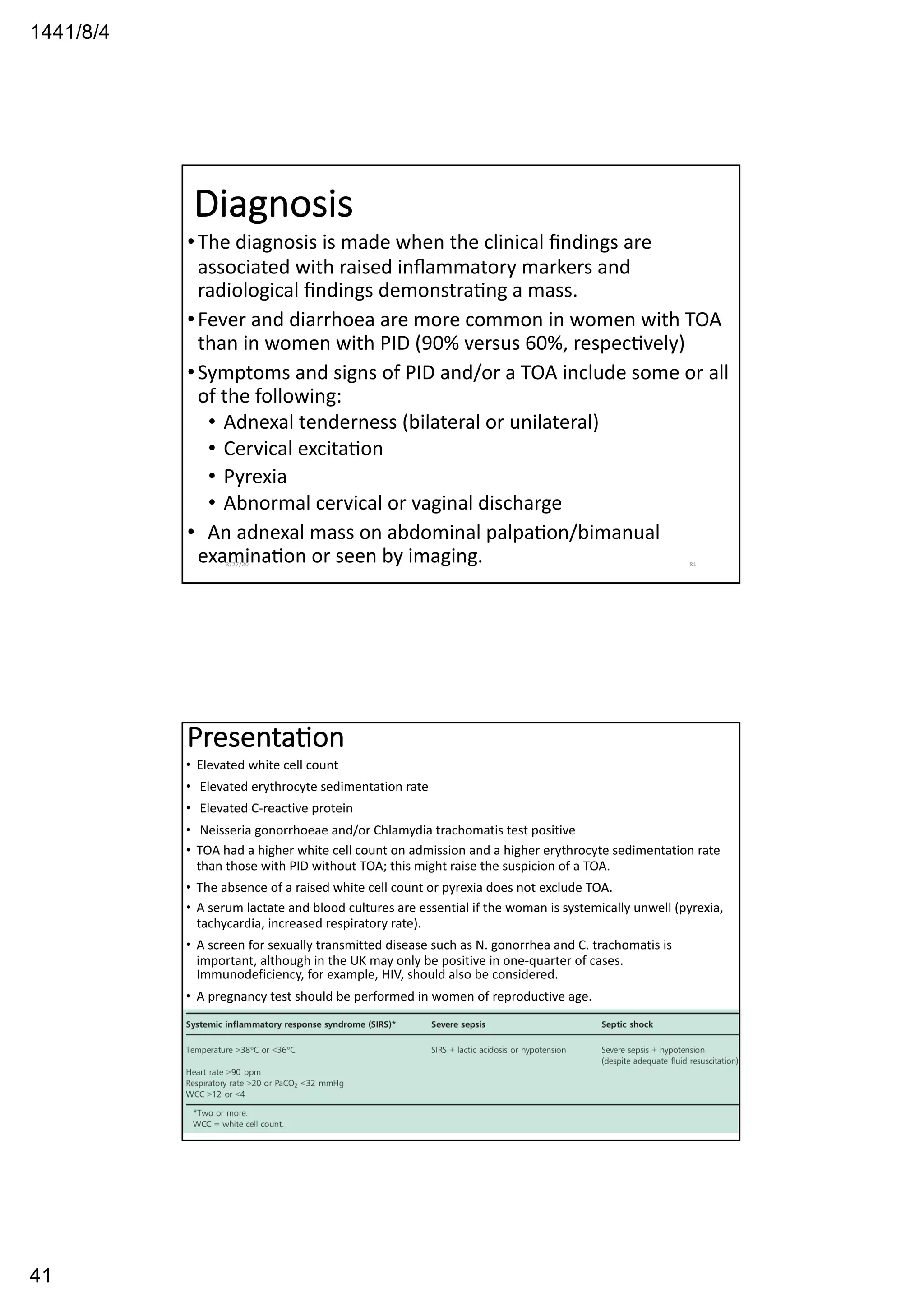 Obstetrics and gynaecology infections 2 | PDF