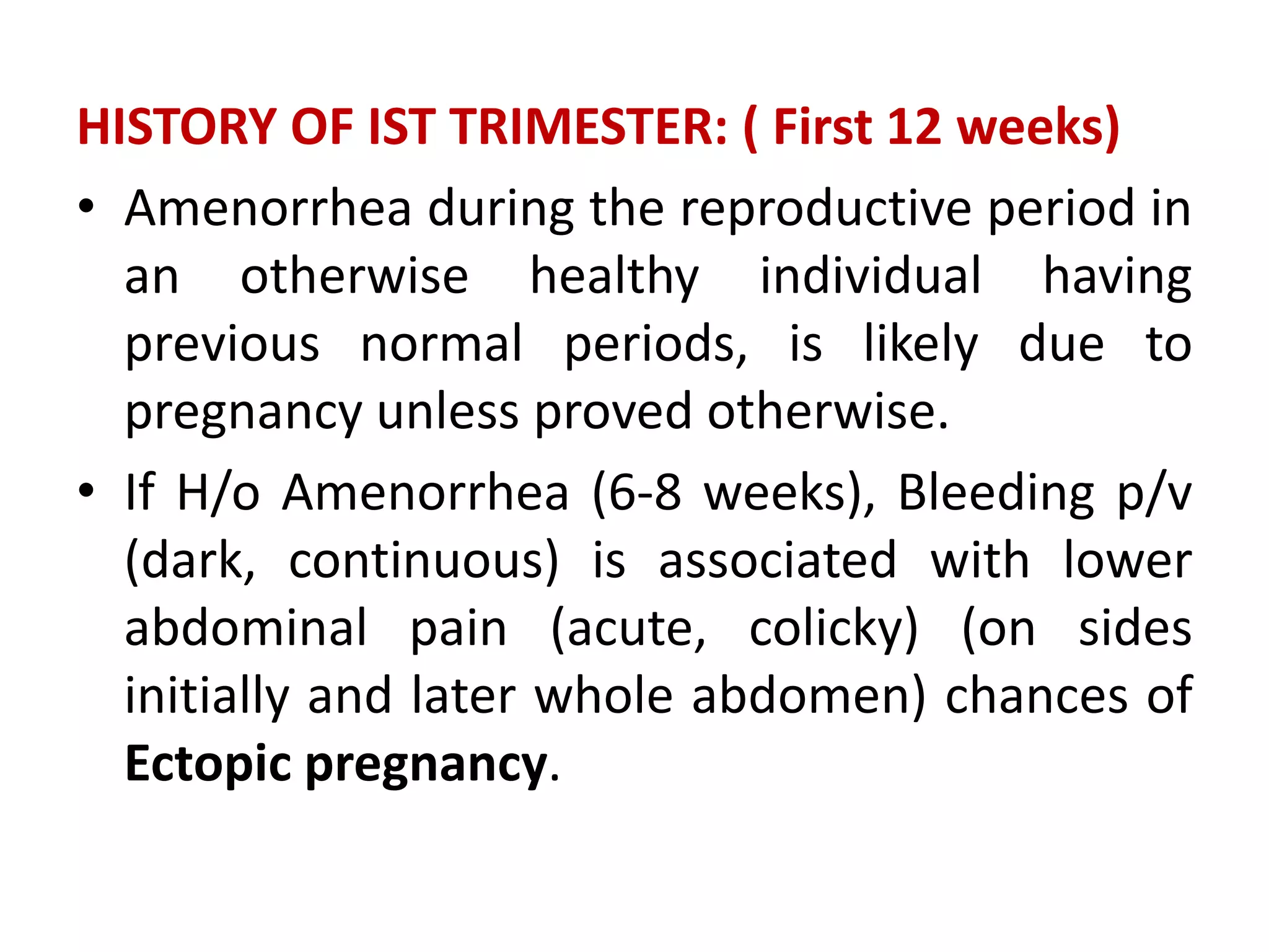 Obstetrics History taking/ Examination | PPTX