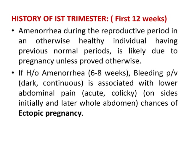 Obstetrics History taking/ Examination | PPTX | Pregnancy ...