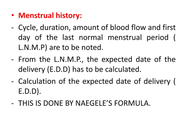 Obstetrics History taking/ Examination | PPTX | Pregnancy ...