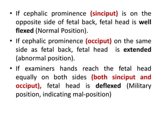 Obstetrics History taking/ Examination | PPTX