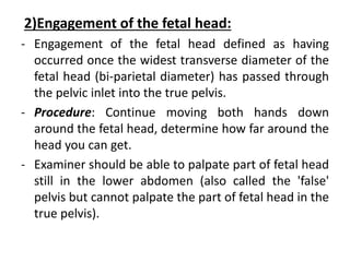Obstetrics History taking/ Examination | PPTX