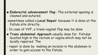 Obstetrics Fistulae A presentation by Sizwell Phiri | PPTX
