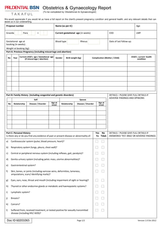 Obstetrics & gynaecology report | PDF