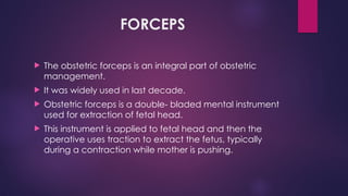OBSTETRICS OPERATIONS presentation shows operative procedure | PPTX