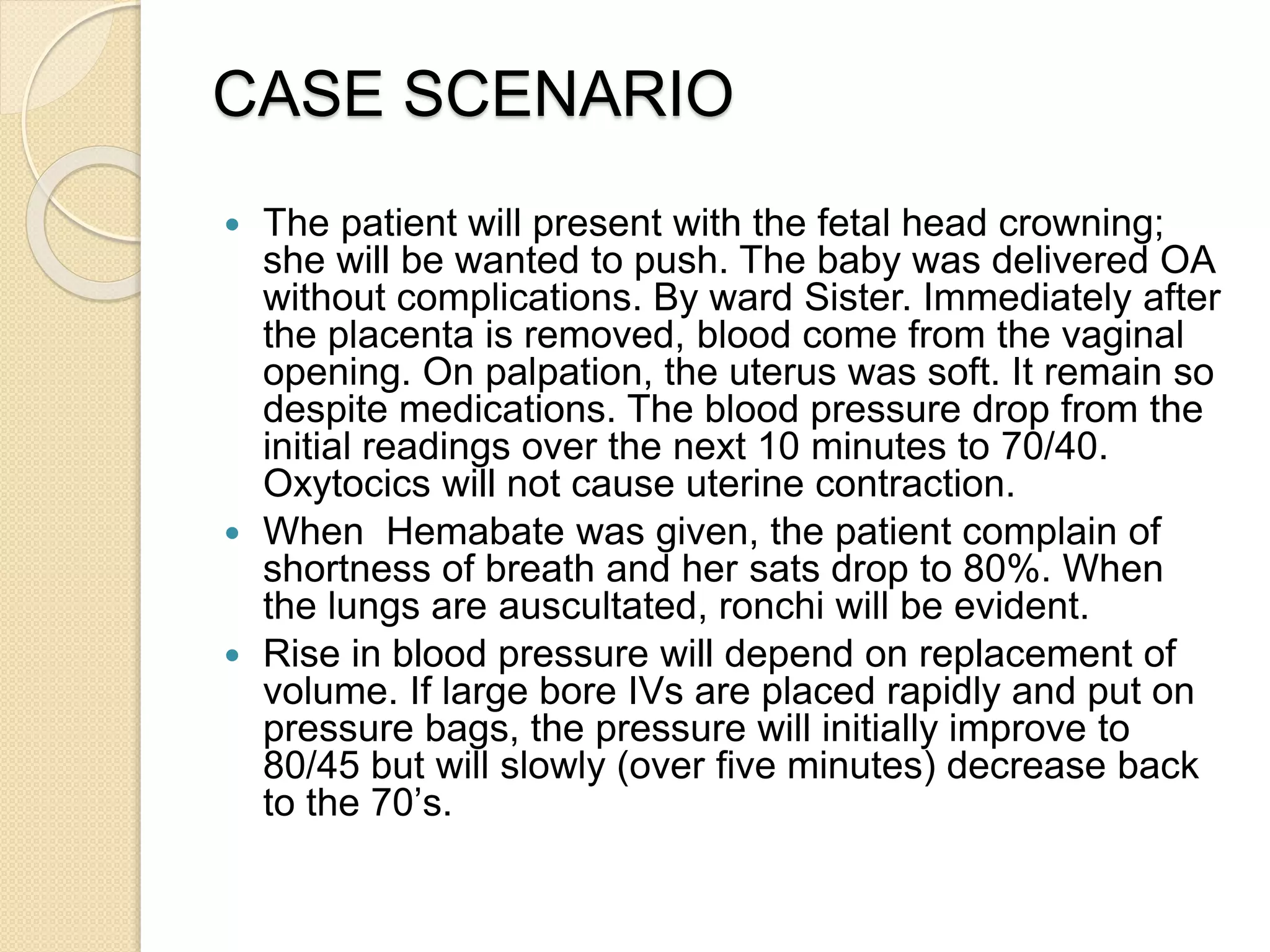 Obstetrics red alert drill | PPTX