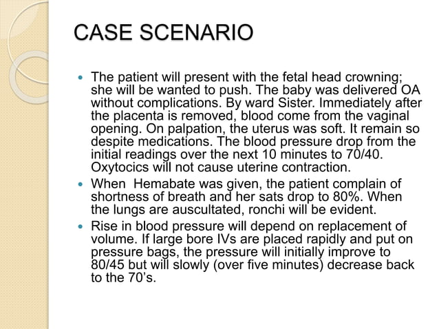 Obstetrics red alert drill | PPTX | Pregnancy | Reproductive Health