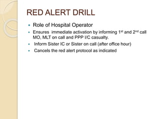 Obstetrics red alert drill | PPTX