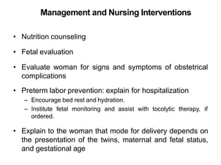 Multiple pregnancy | PPTX