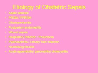 Obstetrics sepsis | PDF