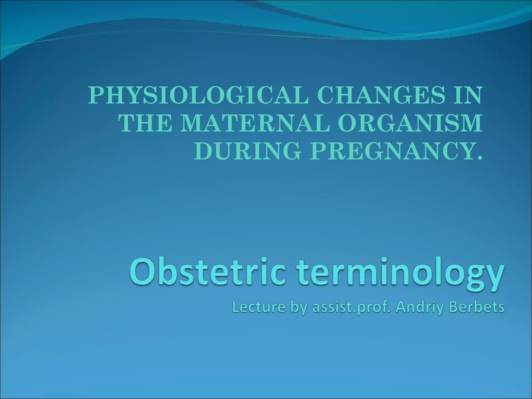 Obstetric terminology | PPT