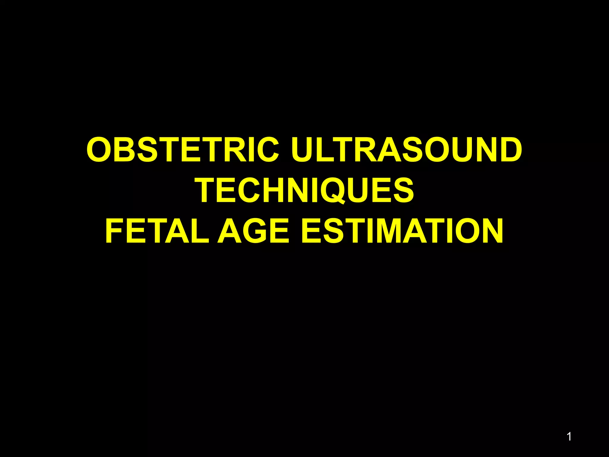 Obstetric ultrasound | PPT