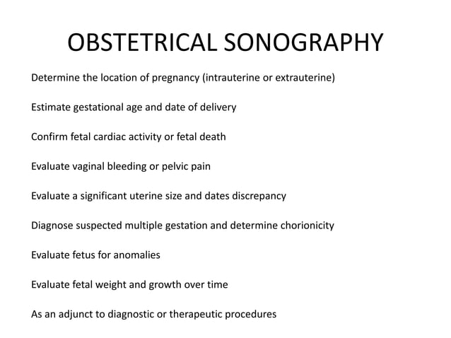 Obstetric ultrasound - Radiology | PPTX | Pregnancy | Reproductive Health
