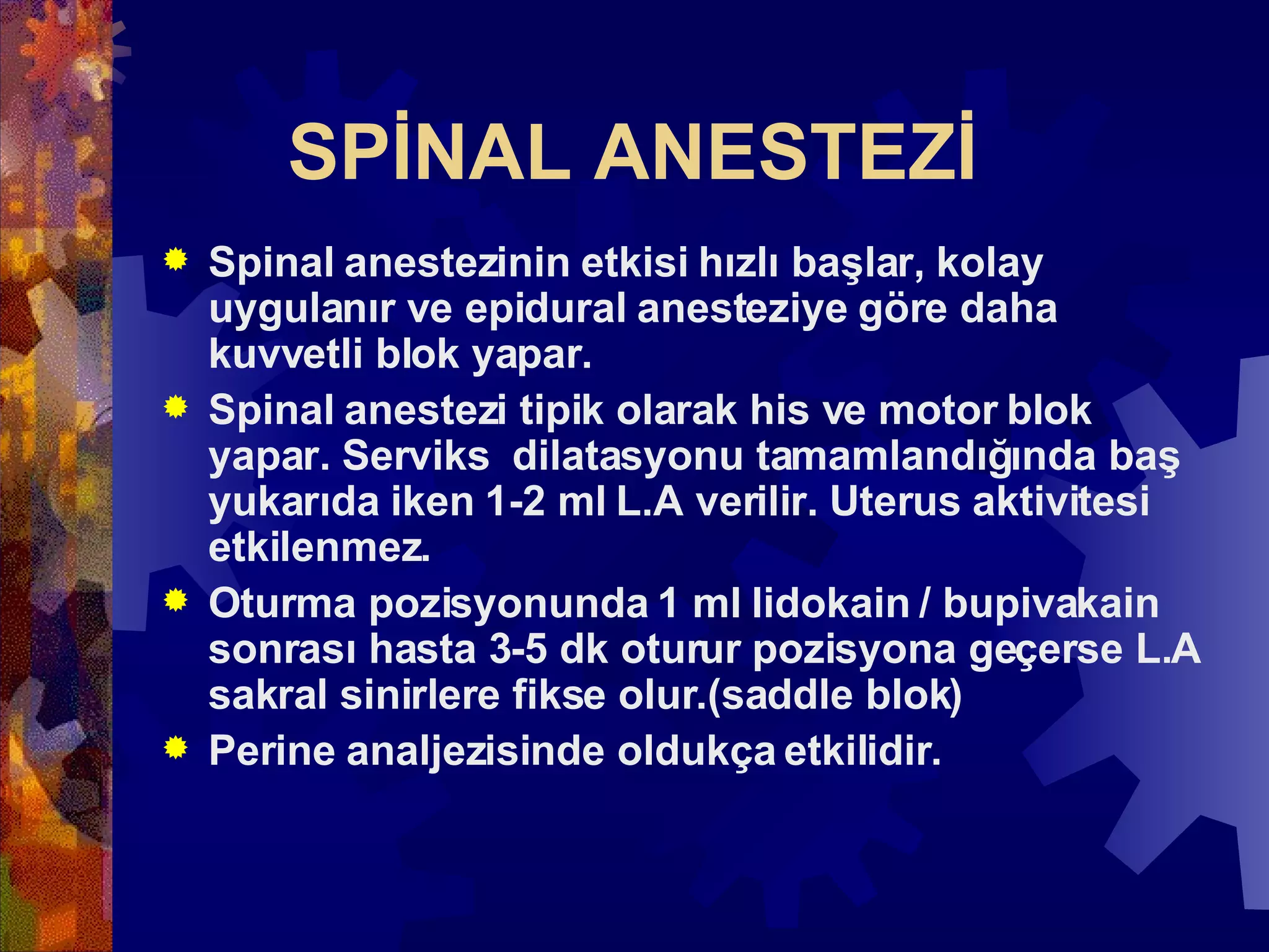 Obstetrikte Anestezi ve Analjezi - www.jinekolojivegebelik.com