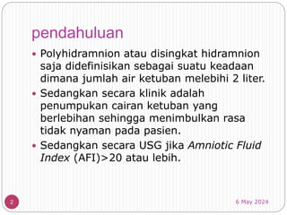 Materi Asuhan Kehamilan Kelainan Cairan Amnion | PPT