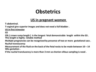 radiology.Obst lec 3 & 4.(dr.nasreen) | PPT | Pregnancy | Reproductive ...