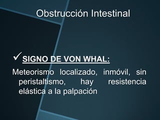 Obstrucción intestinal | PPTX