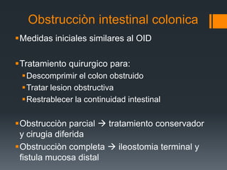 Obstrucciòn intestinal | PPTX