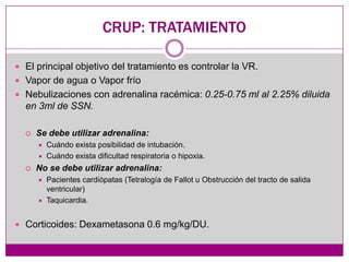 Crup, Epiglotitis y Cuerpos Extraños en Vía Aérea | PPTX