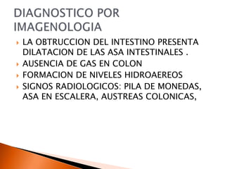 Obstrucción intestinal | PPTX