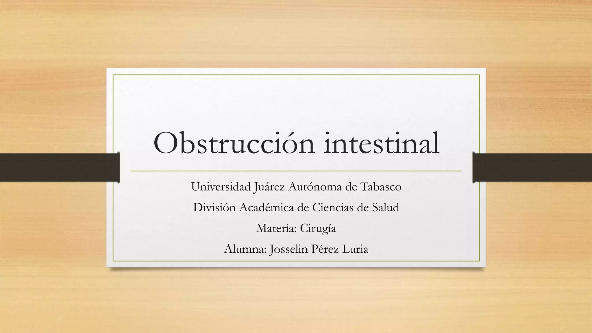 Obstruccion intestinal cirugia | PPTX | Digestive Disorders | Diseases ...