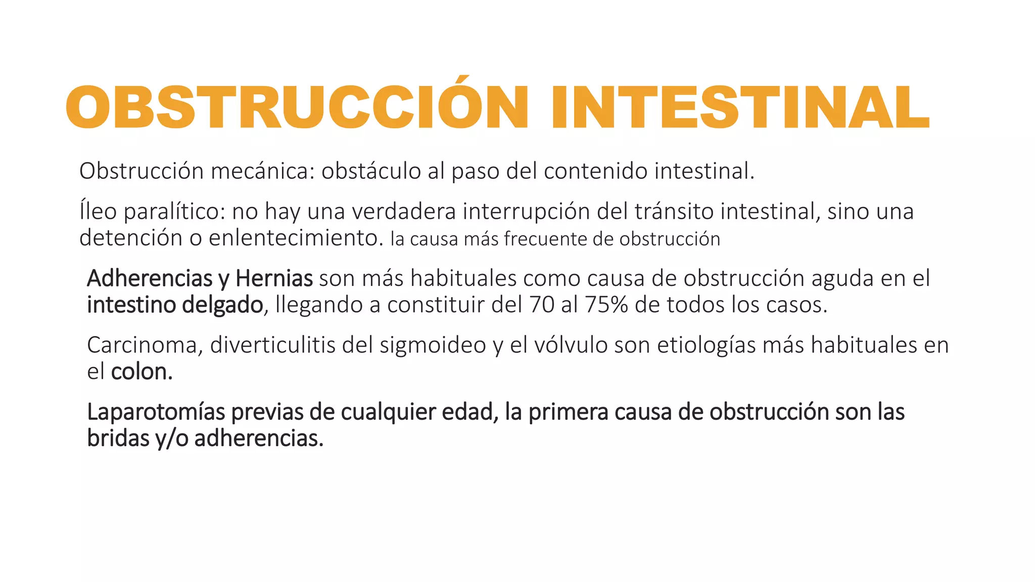 Obstruccion por adherencias | PPTX