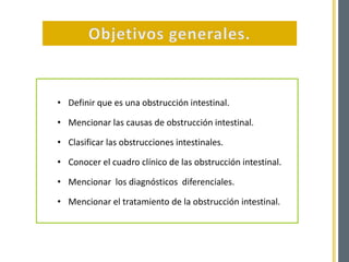Obstrución intestinal. actual | PPTX