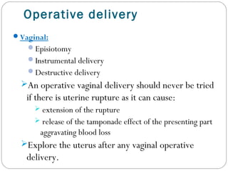 Obstructed labor | PPT