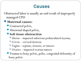 Obstructed labor | PPT