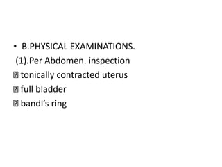 Obstructed labor | PPTX
