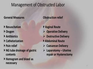 Obstructed labor | PPTX