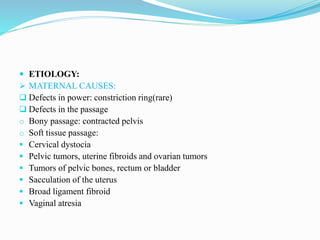 Obstructed labor | PPTX