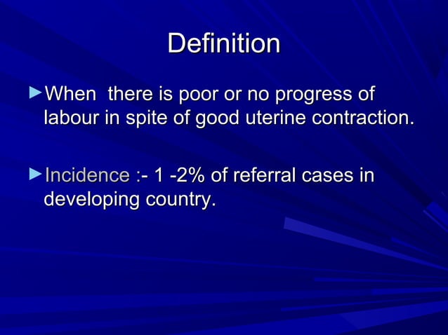 Obstructed labor and shoulder dystocia for undergraduate | PPT ...