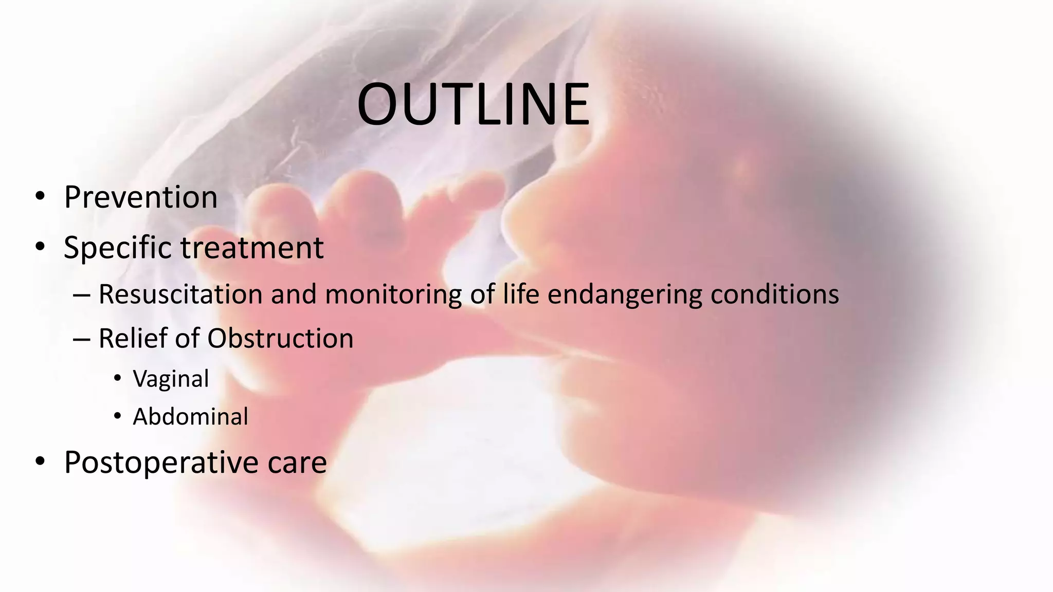 Obstructed labor management | PPTX