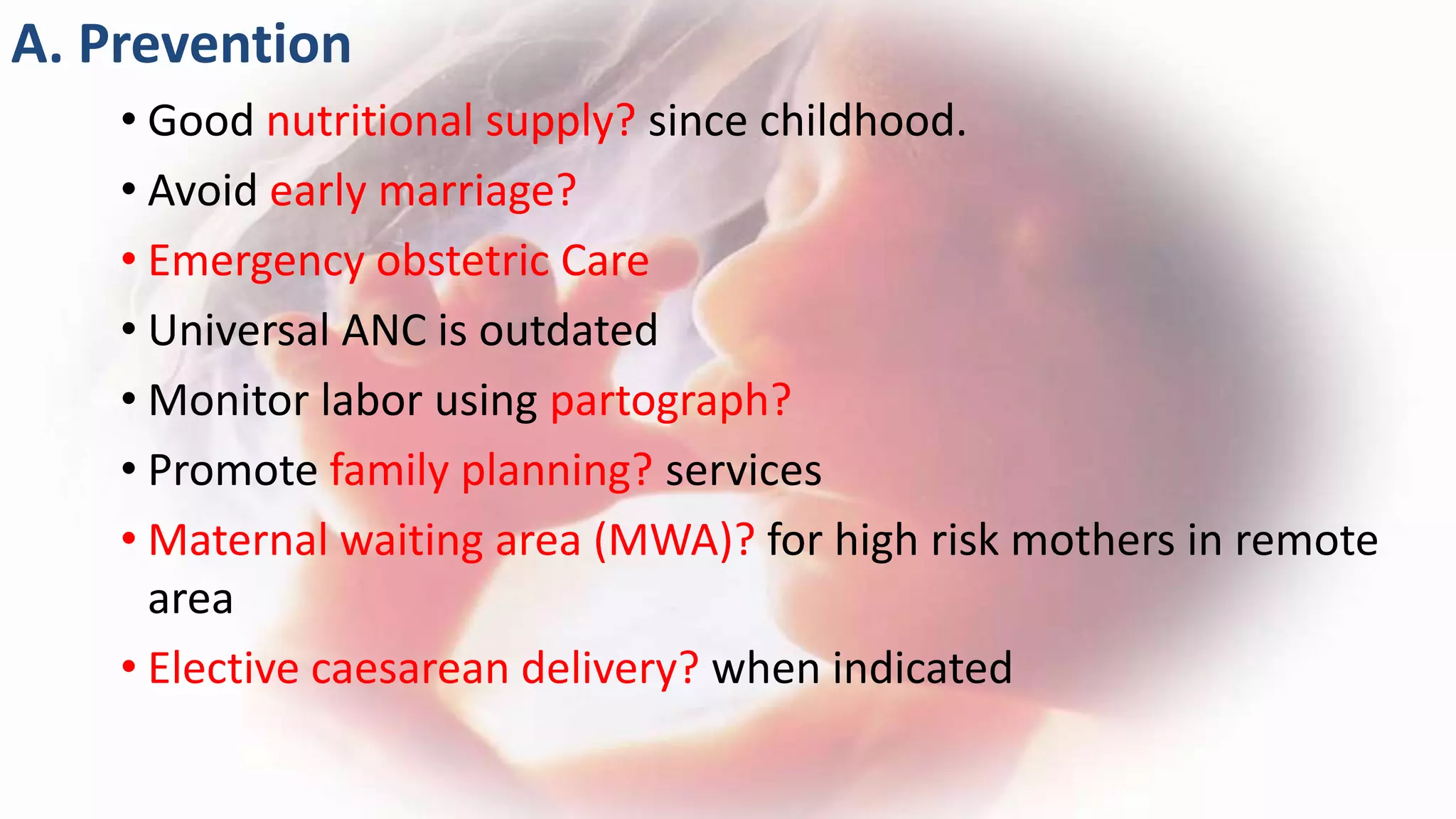 Obstructed labor management | PPTX