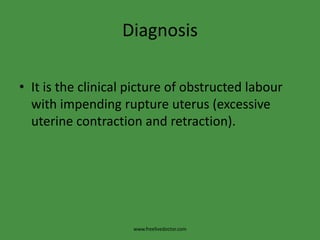 Obstructed labour | PPTX | Pregnancy | Reproductive Health