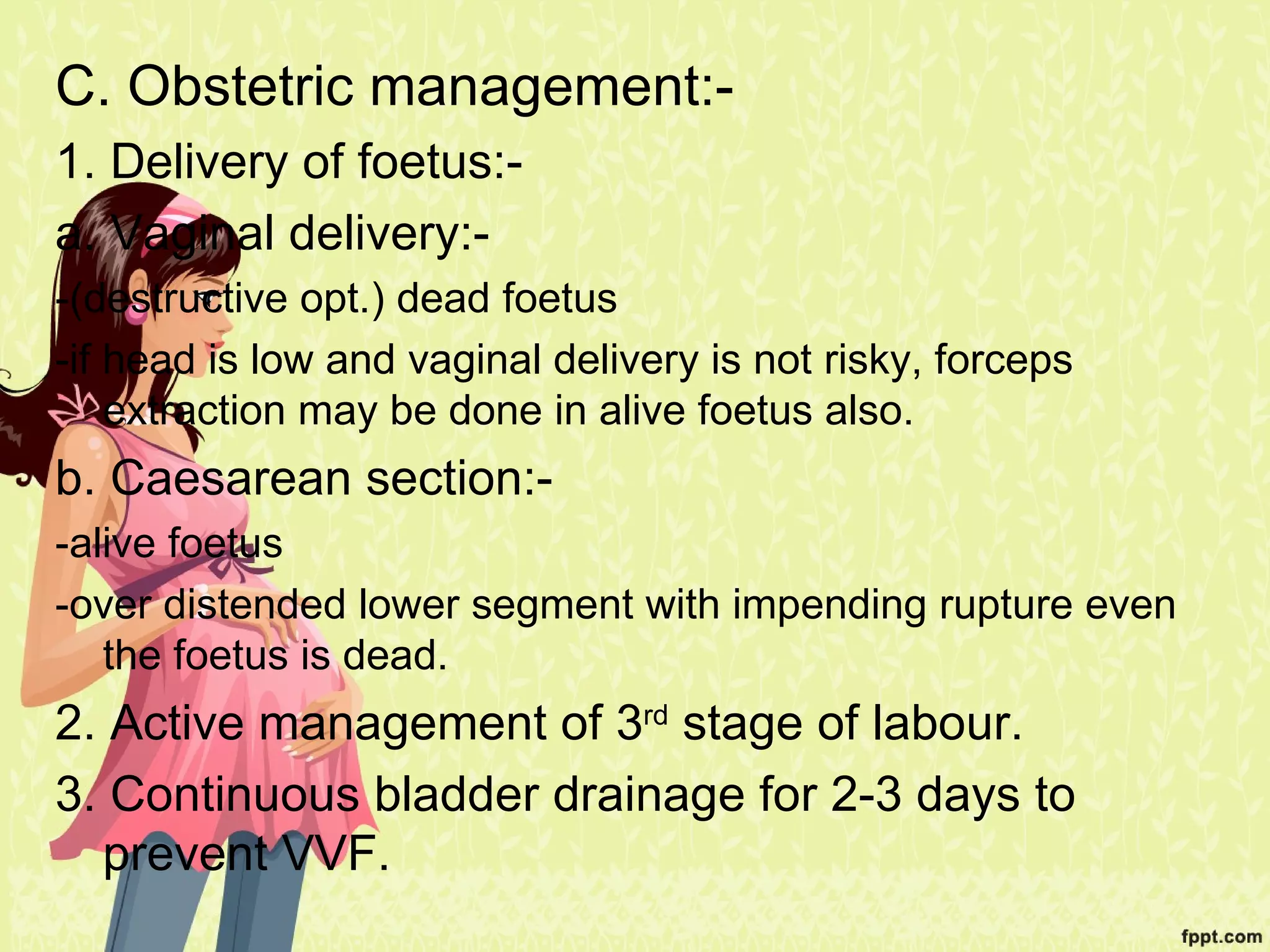 Obstructed labour | PPT
