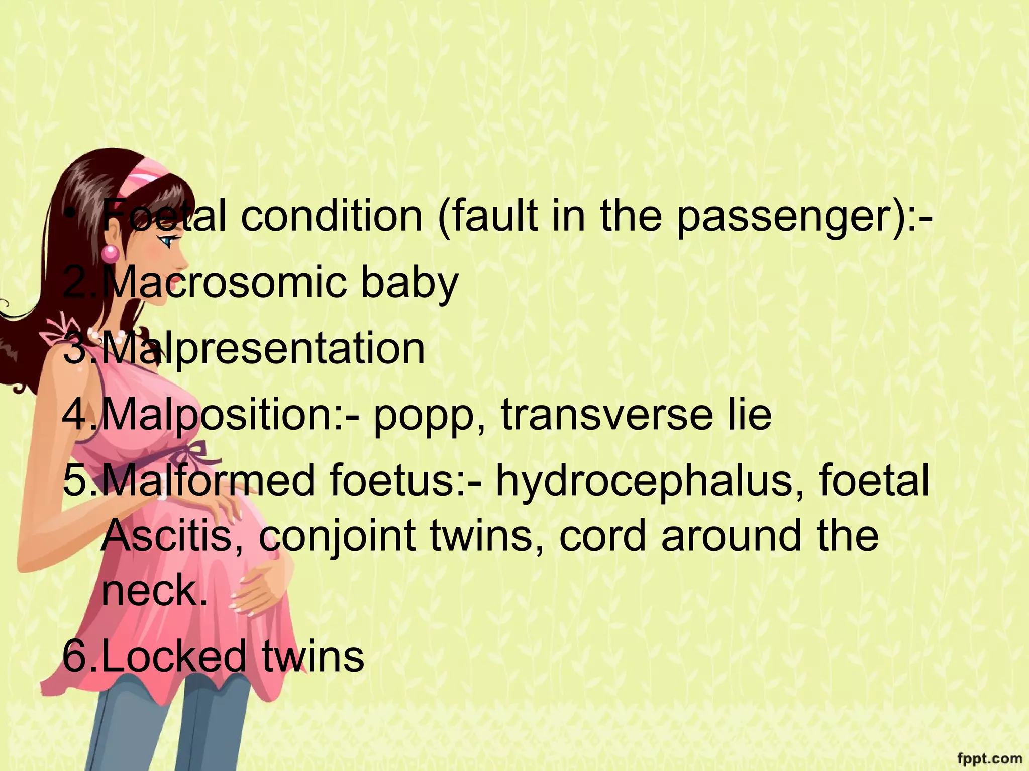 Obstructed labour | PPT
