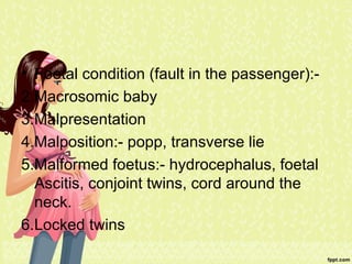 Obstructed labour | PPT