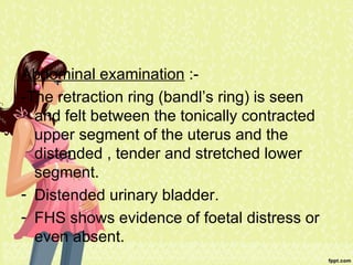 Obstructed labour | PPT