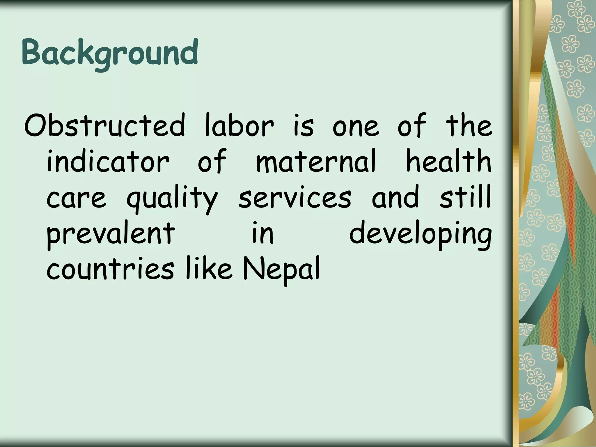 Obstructed labor | PPTX