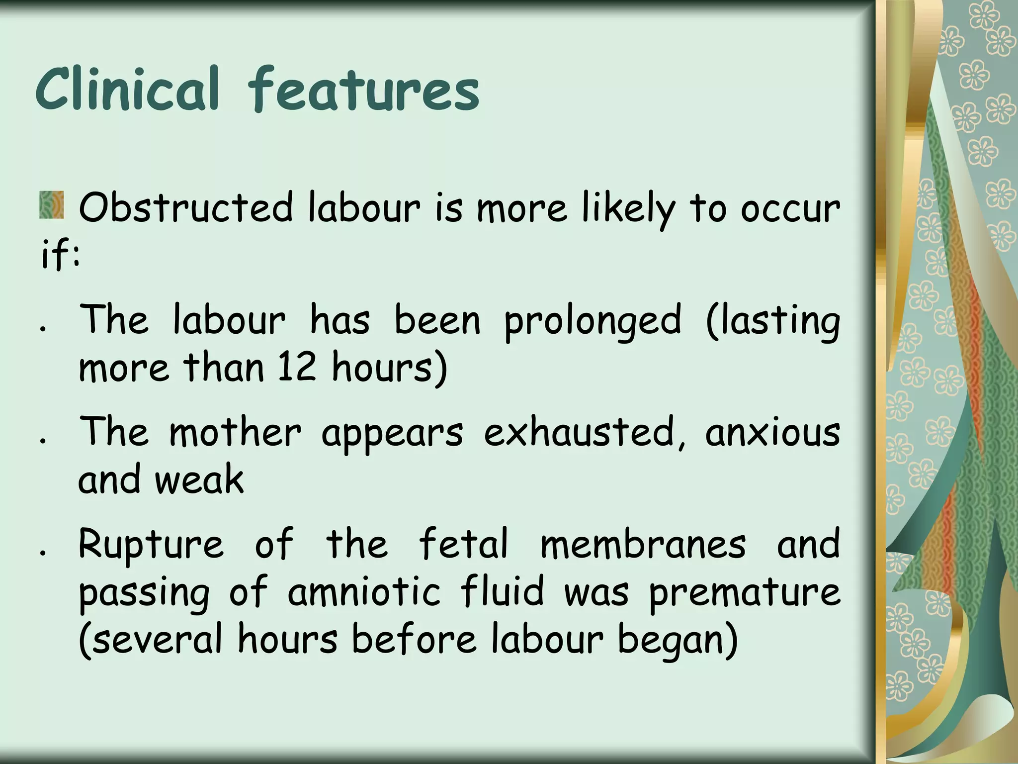Obstructed labor | PPTX