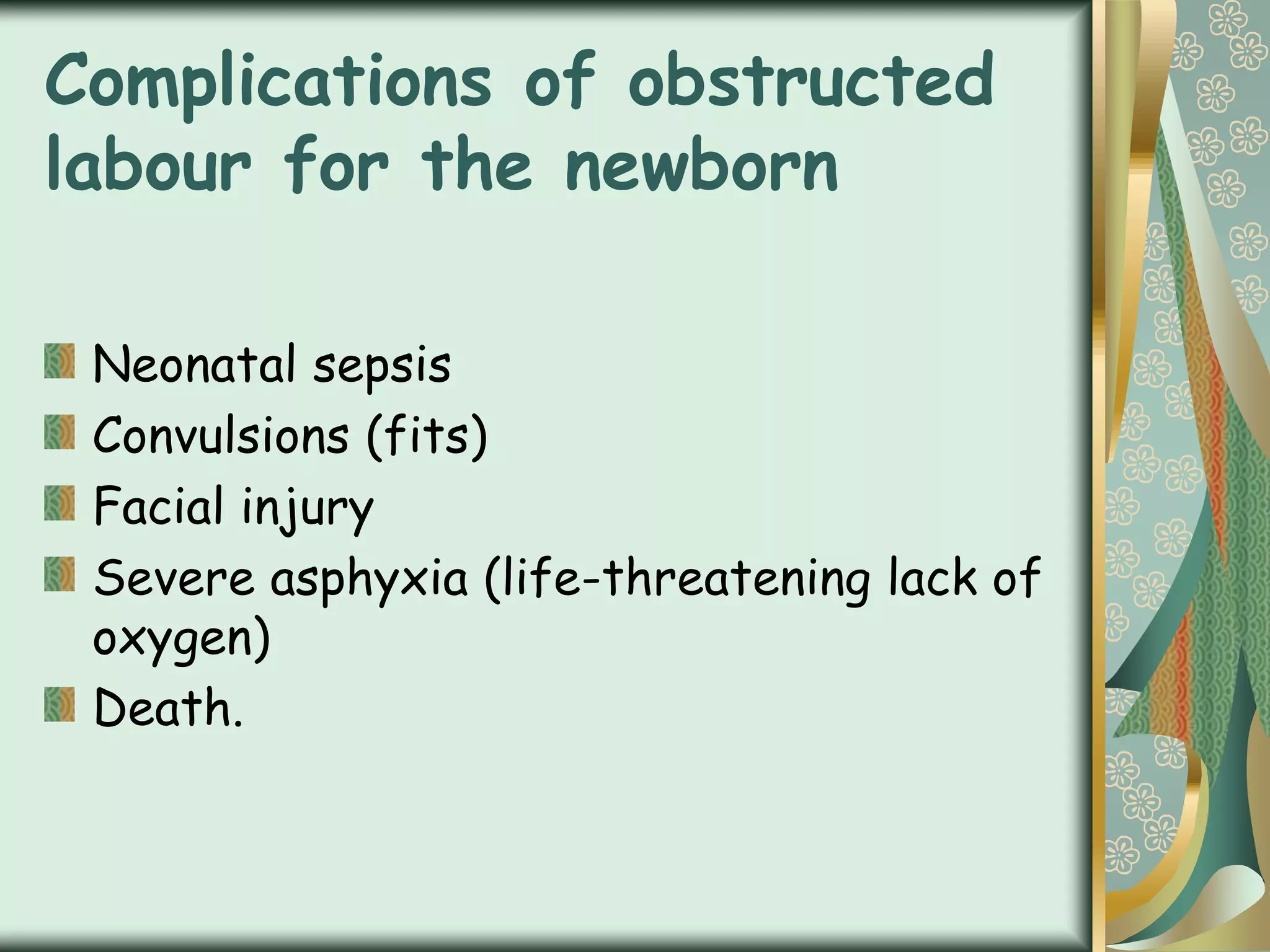 Obstructed labor | PPTX
