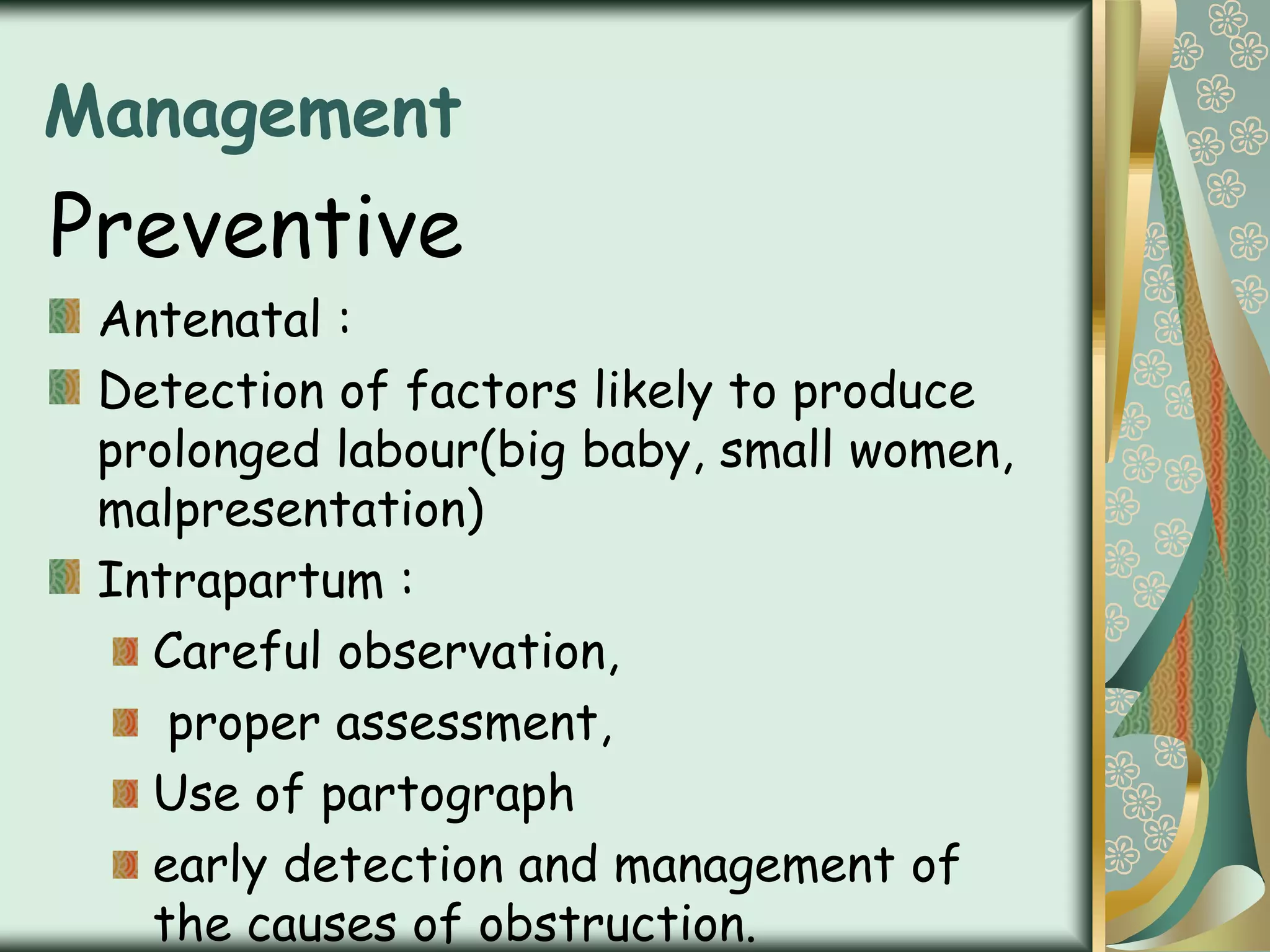 Obstructed labor | PPTX