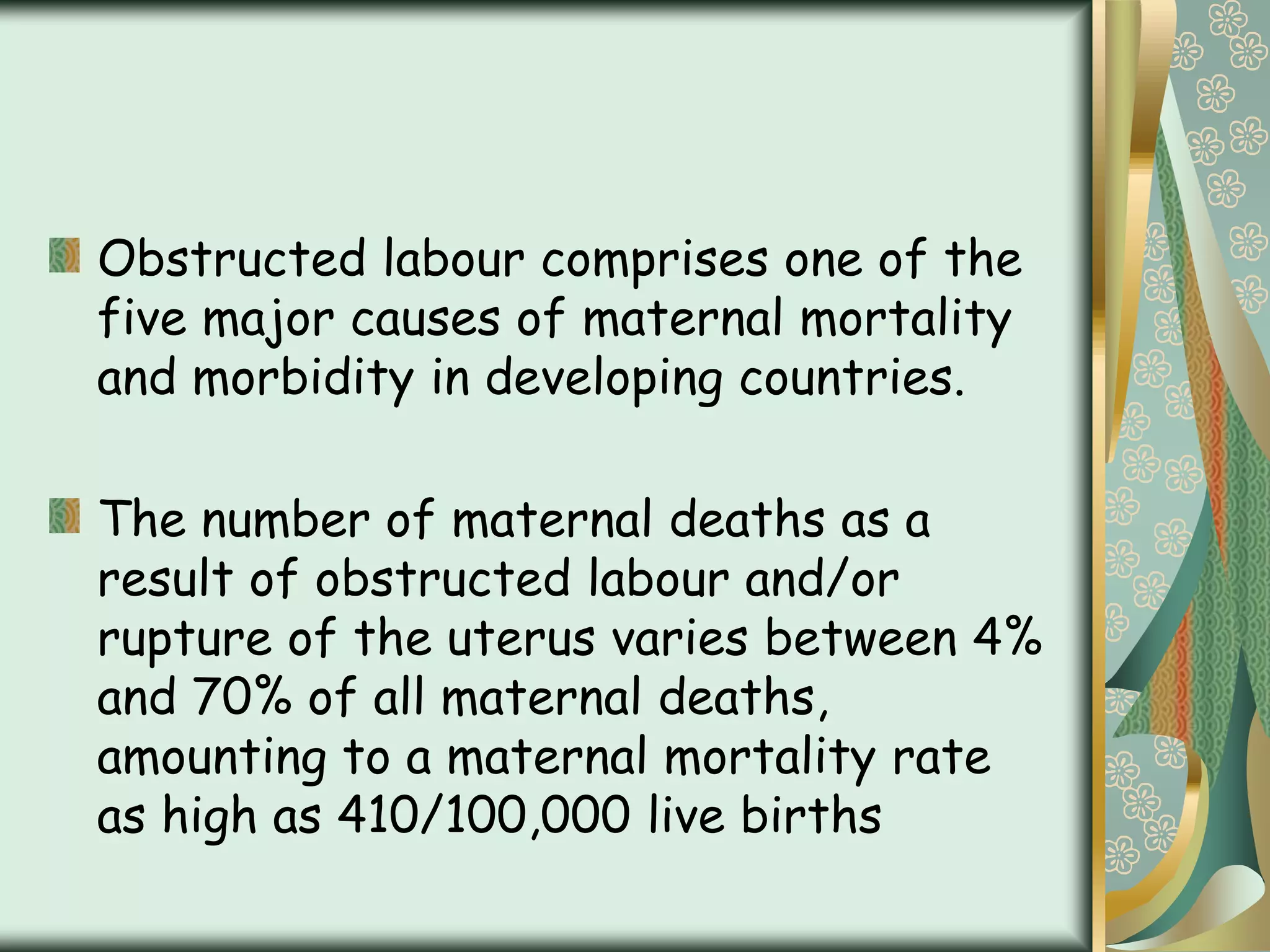 Obstructed labor | PPTX