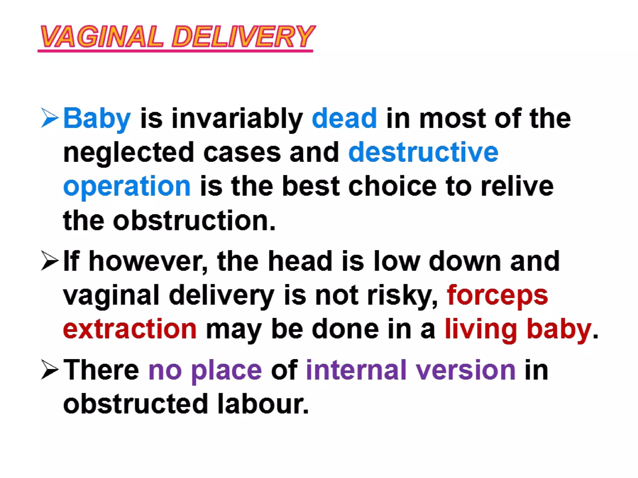 Obstructed labour | PPT