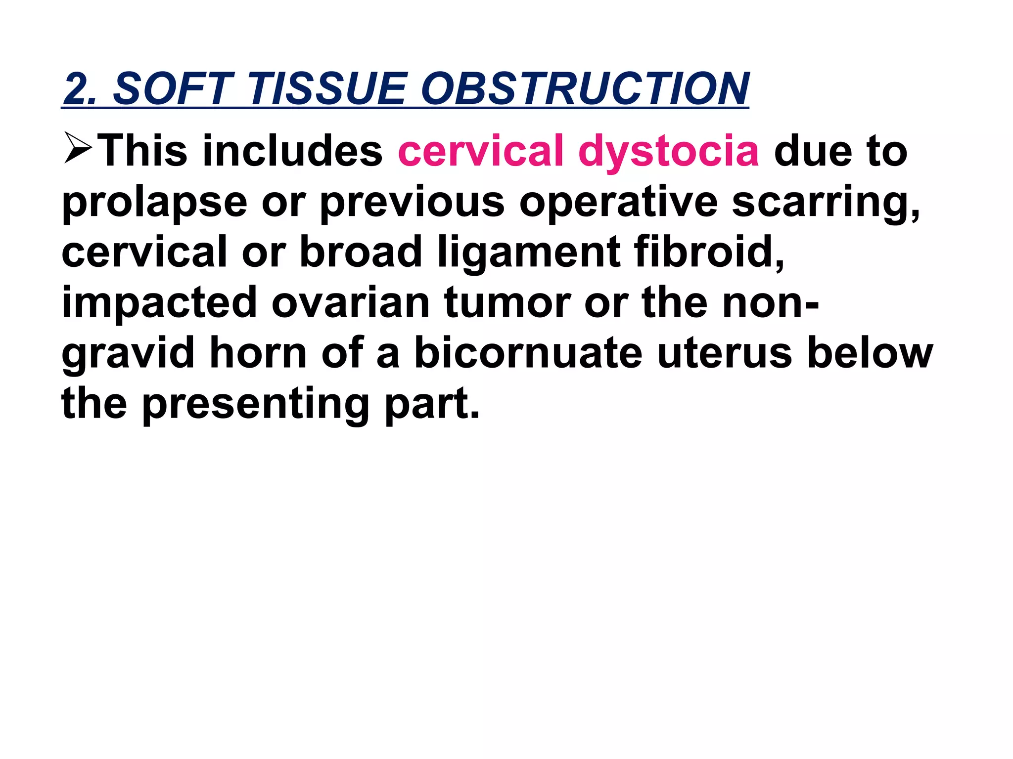 Obstructed labour | PPT