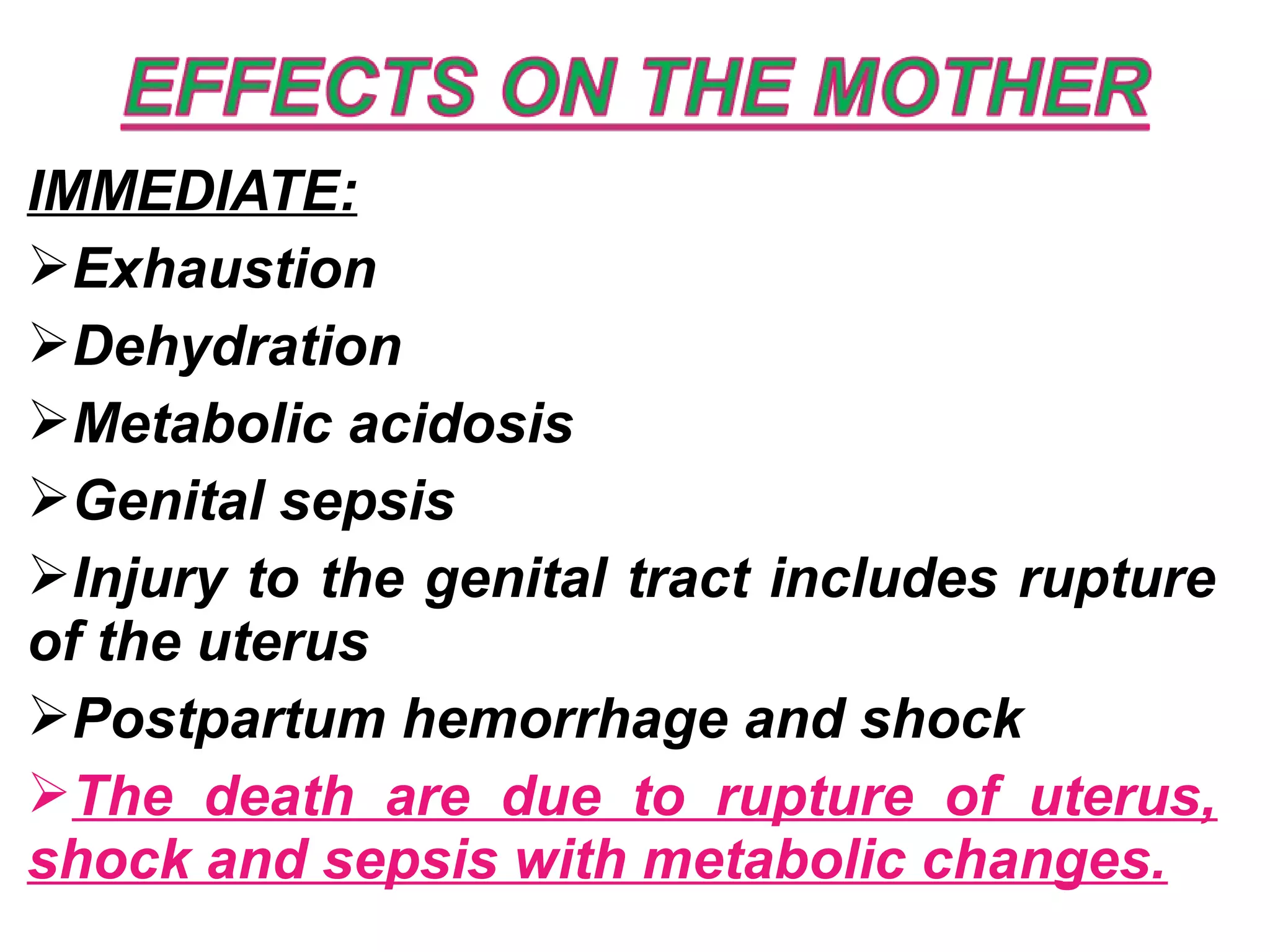 Obstructed labour | PPT